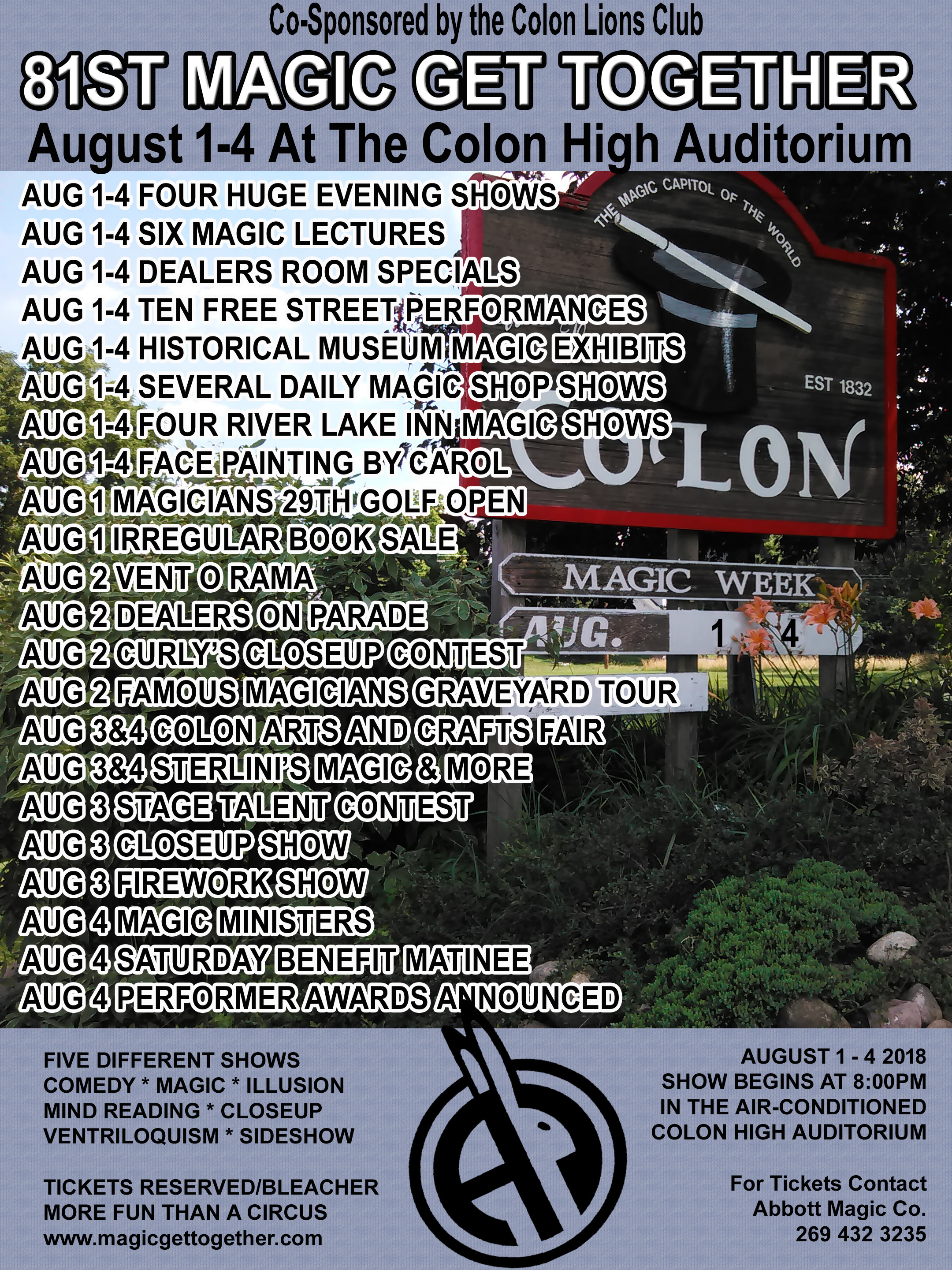 Colon Magic Convention - Get Together Aug 1-4 2018