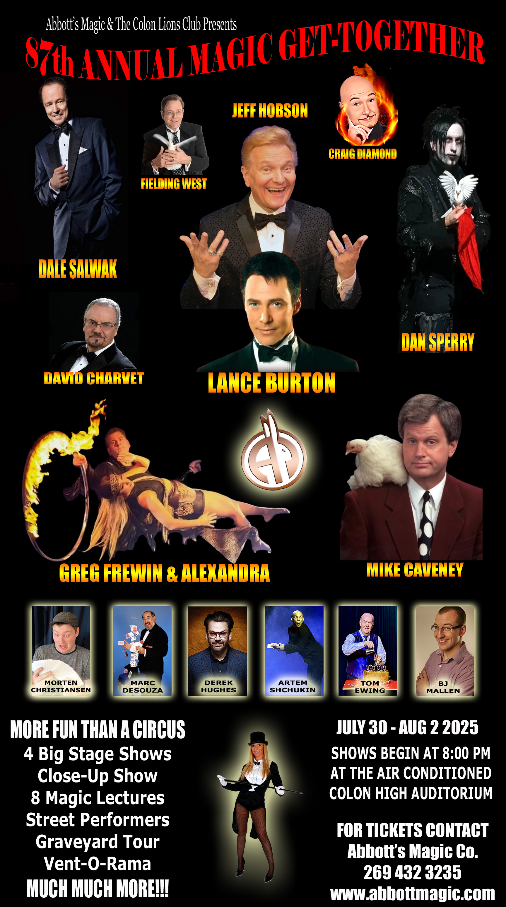 The Abbotts Magic Get Together July 30-Aug 2 2025